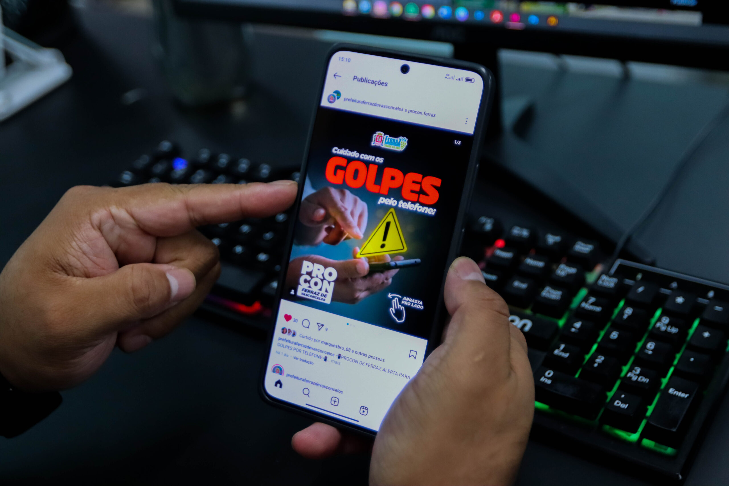 Procon de Ferraz alerta sobre golpes por telefone - Prefeitura Municipal de Ferraz de Vasconcelos